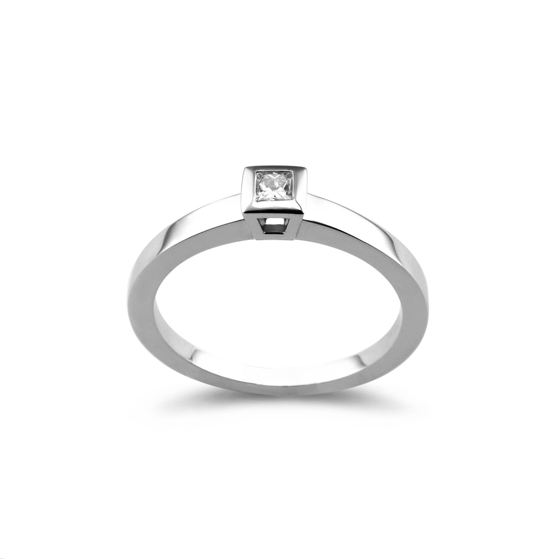 Zlatý prsten s diamantem | DIAMOND SPOT